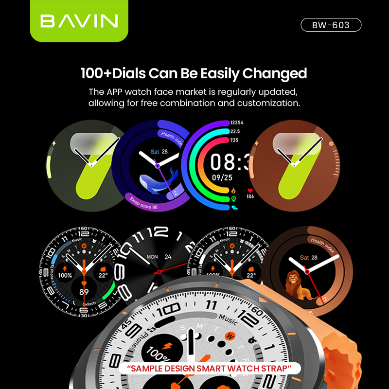BAVIN BW603 Smart Watch 1.53" HD Display w/ GPT AI Motion Sense NFC ...