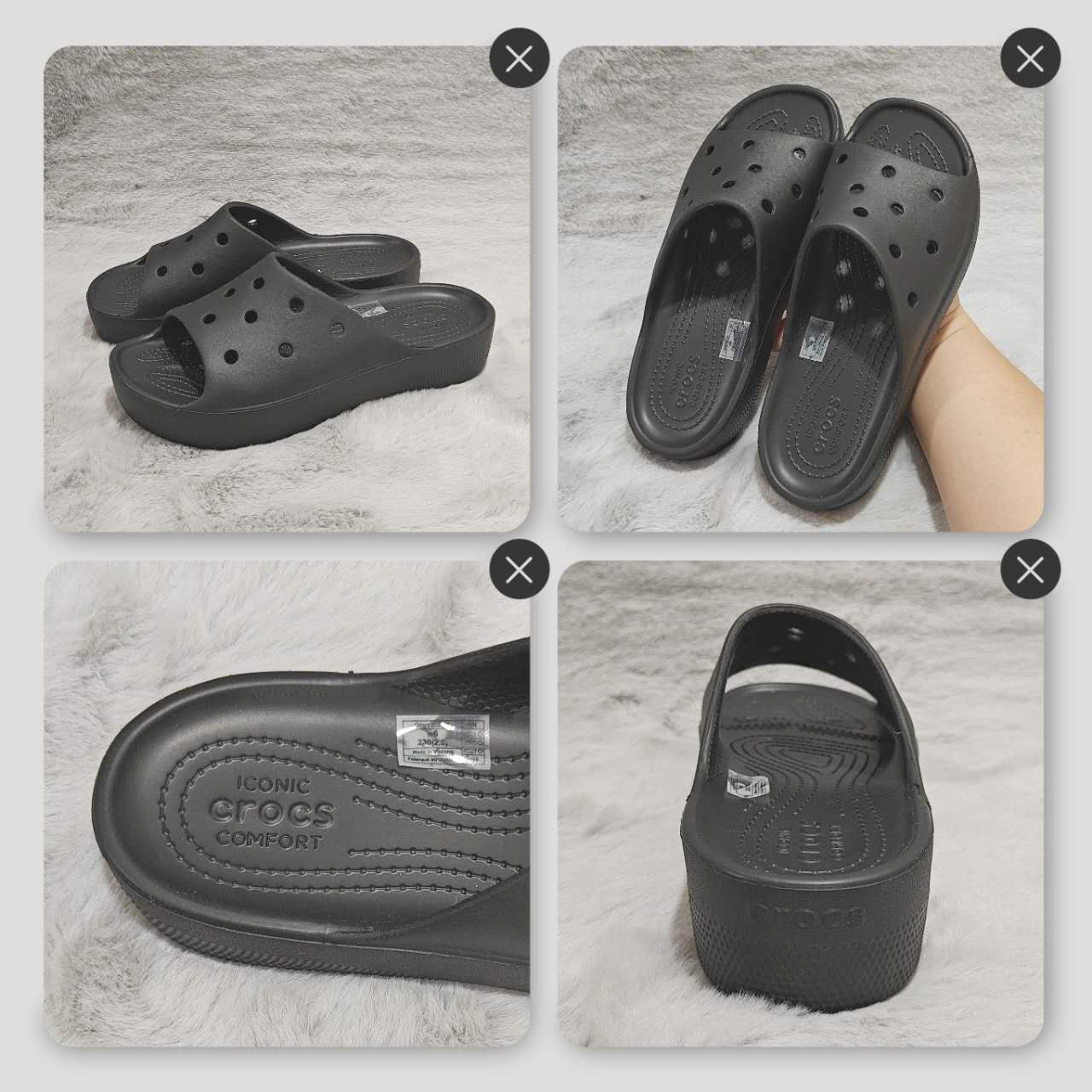 crocs women's size solid bottom flip flops, OEM | Shopee Philippines