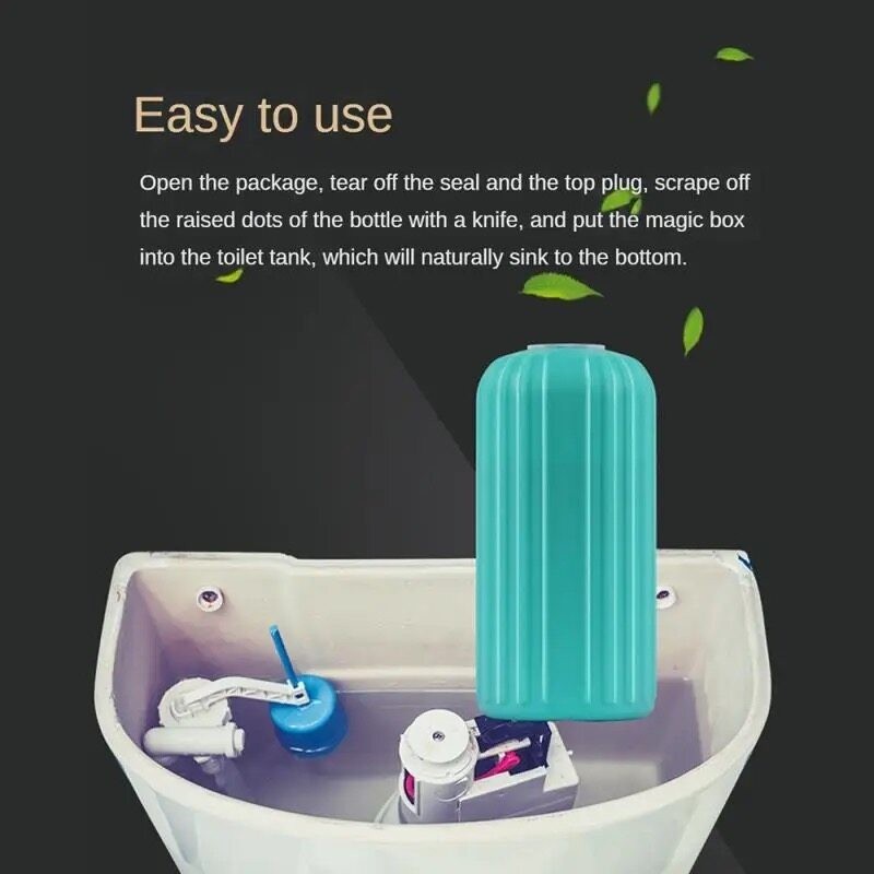 Toilet Bowl Cleaner Deodorizer Block 3-Month Use Automatic Flush ...