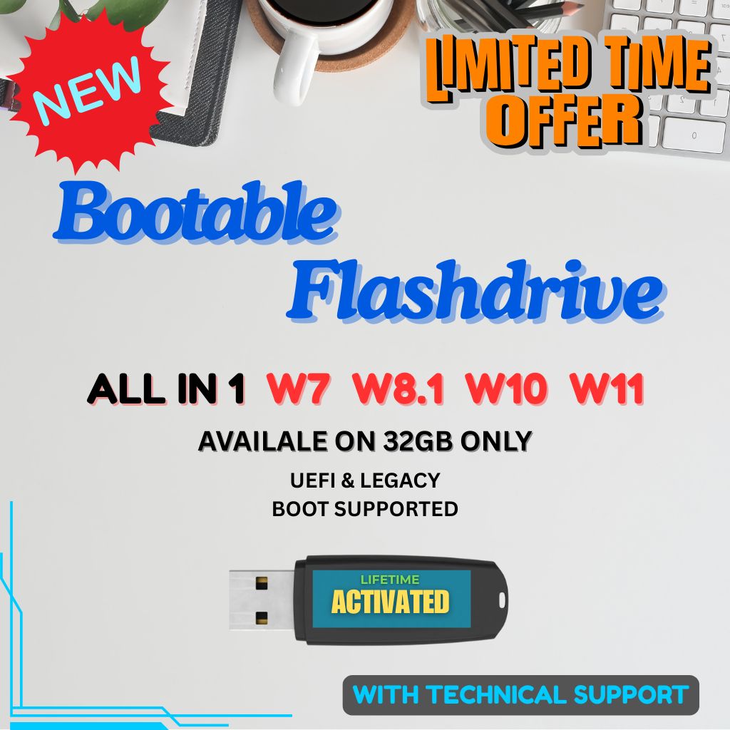 Bootable USB Flash Drive – OS Install & Recovery Tool (Works with Win ...