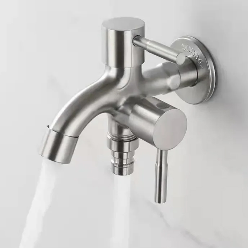 1 in 2 out Head Two Way Faucet SUS304 2 way Faucet Stable Flow Even in ...