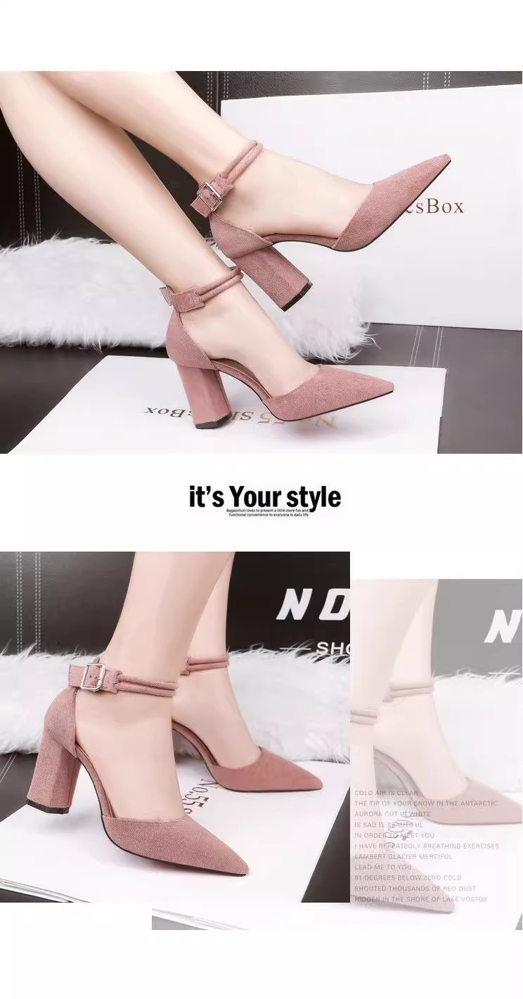 JAHVIO Elegant Classy Pointed block heels For Women Sandals Fashion ...