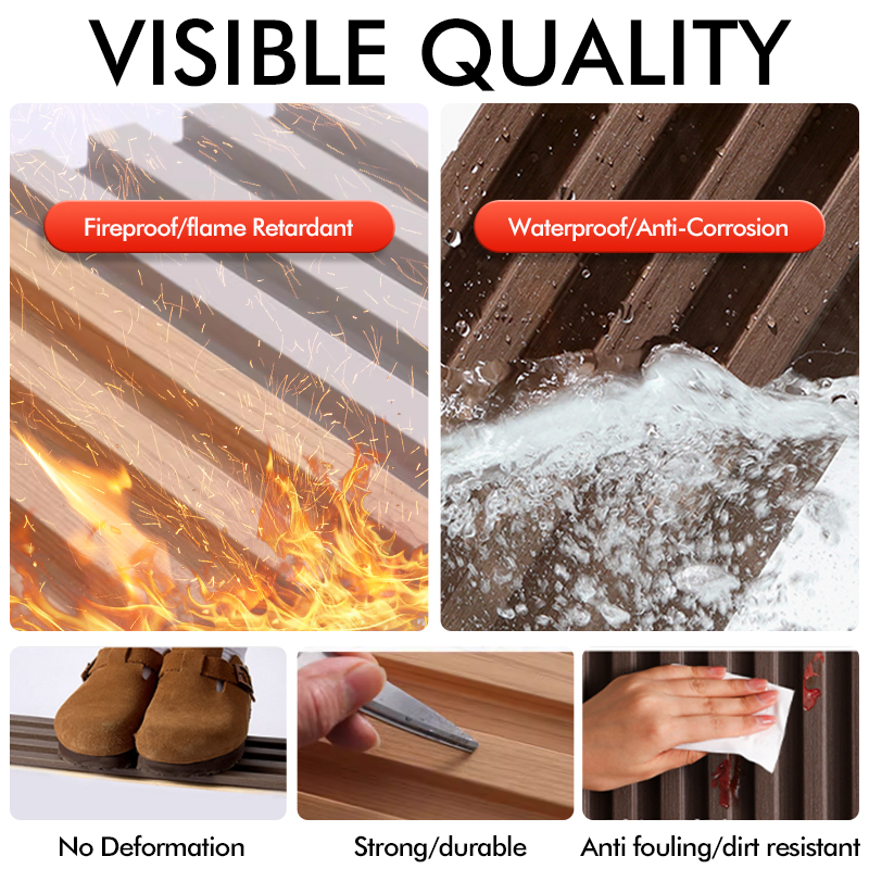 Wall Panel 3D Wallpaper Board Waterproof Grille Design Ecological Board ...