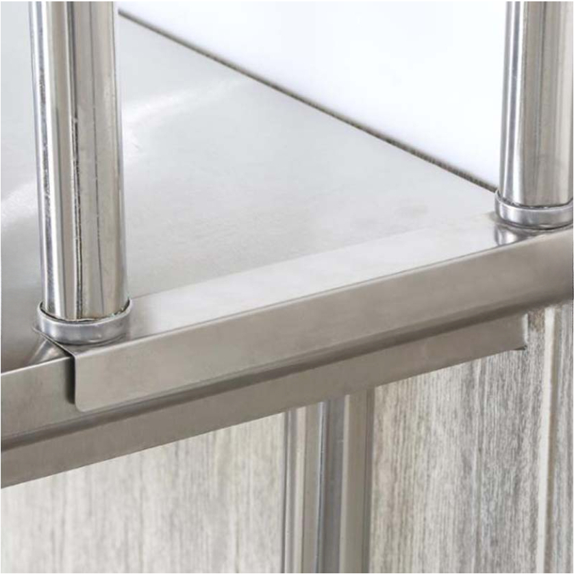 CTTC kitchen table 304 Stainless steel 2-layer work table console table ...