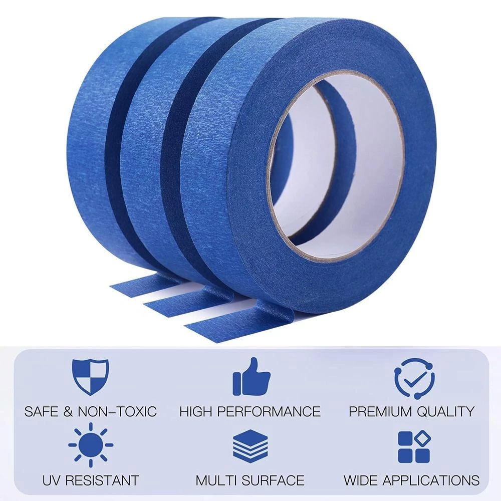 20 Meters Painters Tape Colored Masking Tape Multi Size Clean Release ...