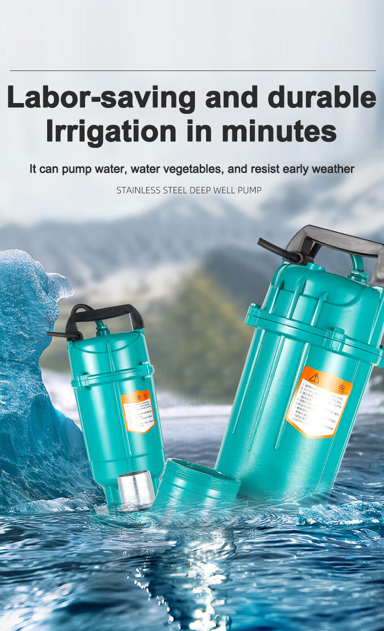 REAIM 1500W Submersible Water Pump 2.0HP High Lift Pump Water Cutting ...