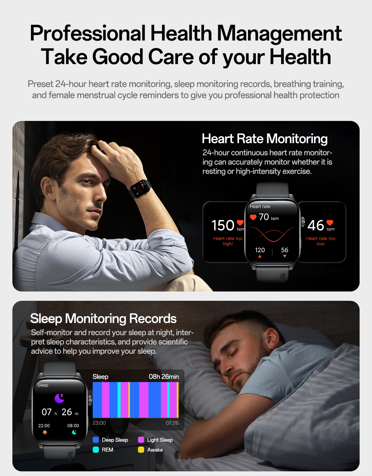 【NEW】Aolon Curve 3 Smart Watch Bluetooth Call Custom Function Keys Pace ...