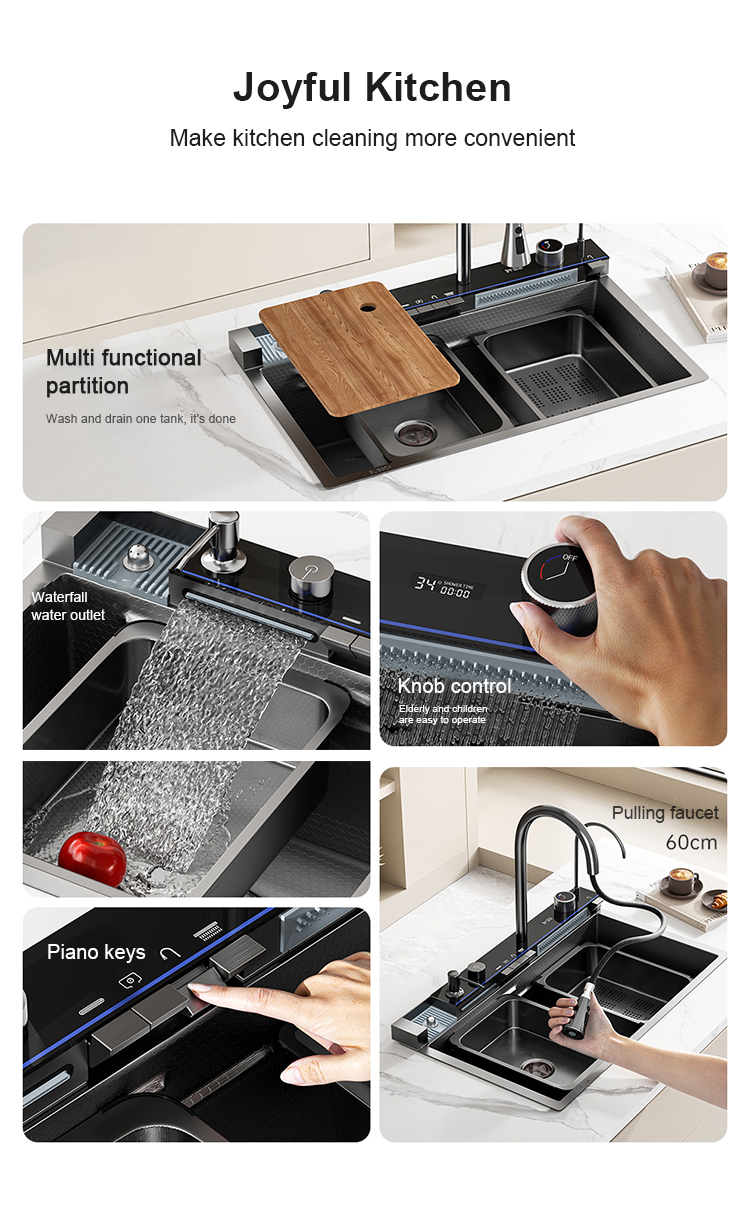 FPX Smart Modern Sink Set Big Single Sink with 2 way faucet lababo ...