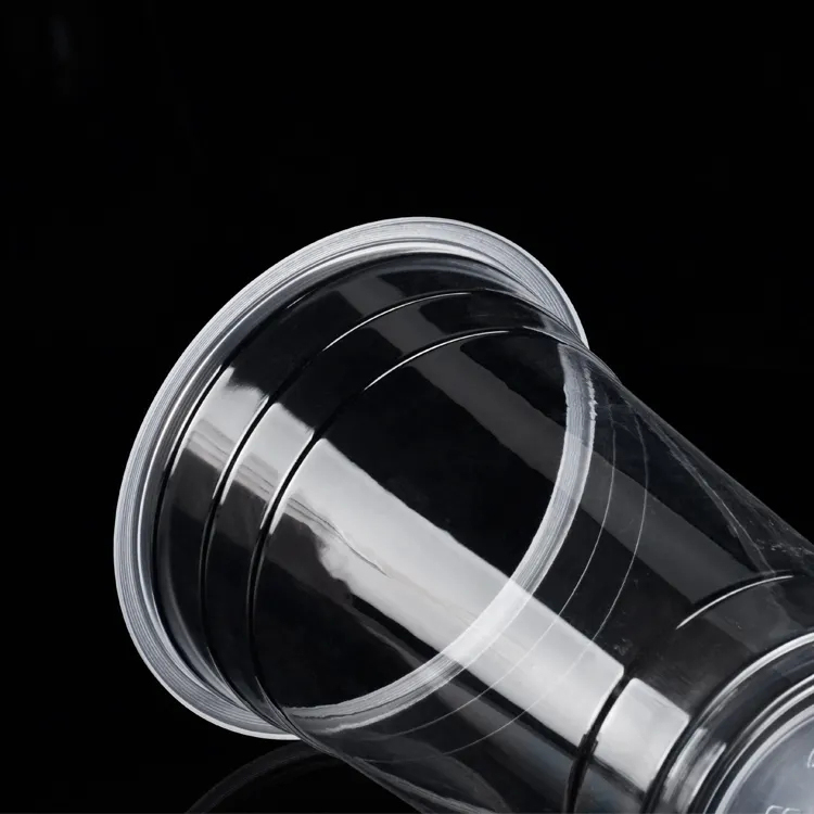 100PCS Plastic PP Y Cup PET w Lids SET (10oz, 12oz, 16oz, 22oz) 95mm ...