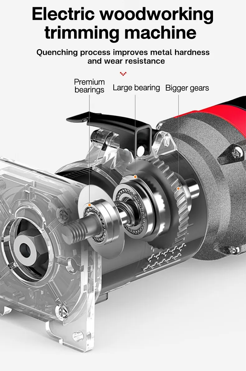 KEELAT 1200W Palm Wood Router Machine for Wood Trimmer Router Laminate ...