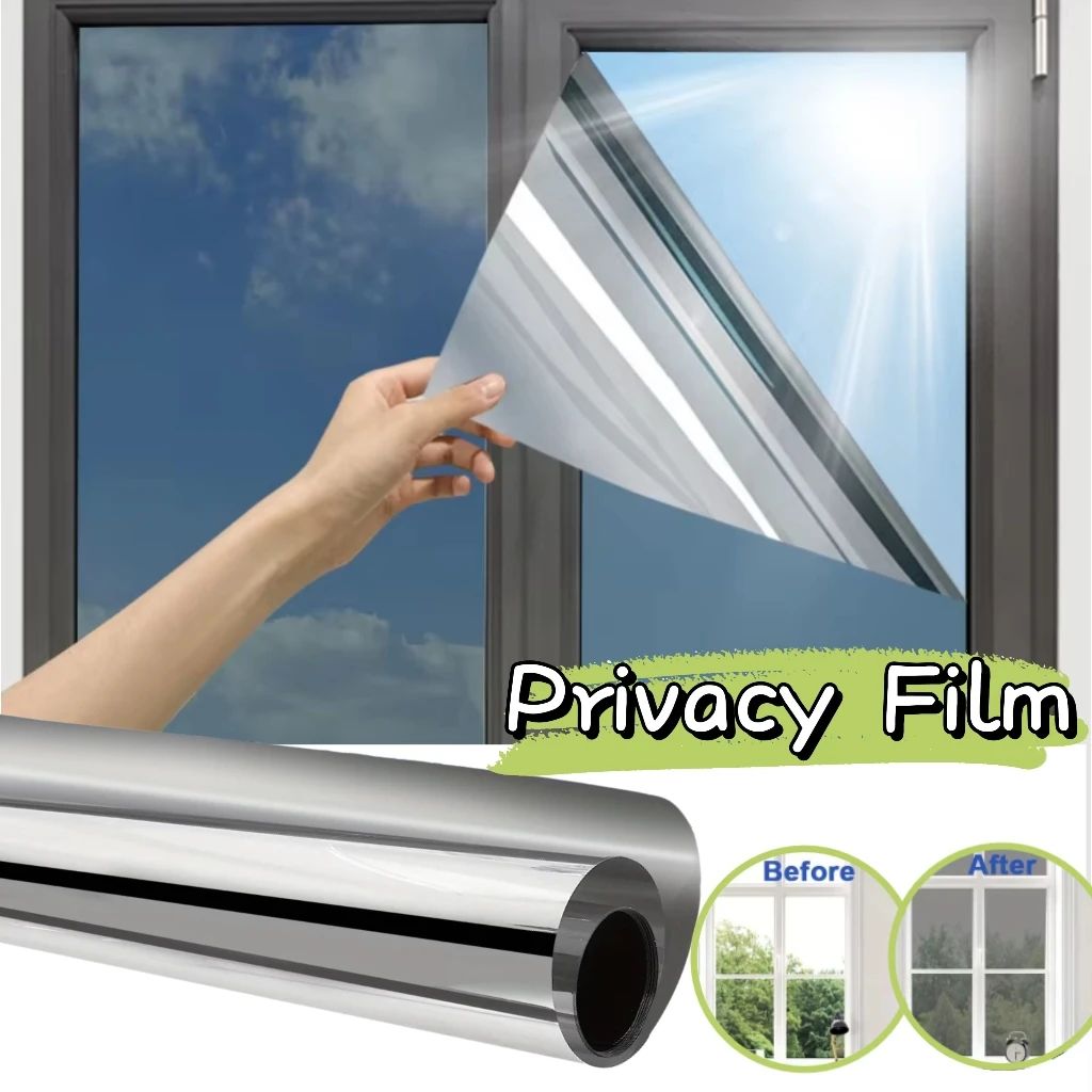 Window Film Privacy Film One-Way Mirror UV Protection Tint Glass Tinted ...