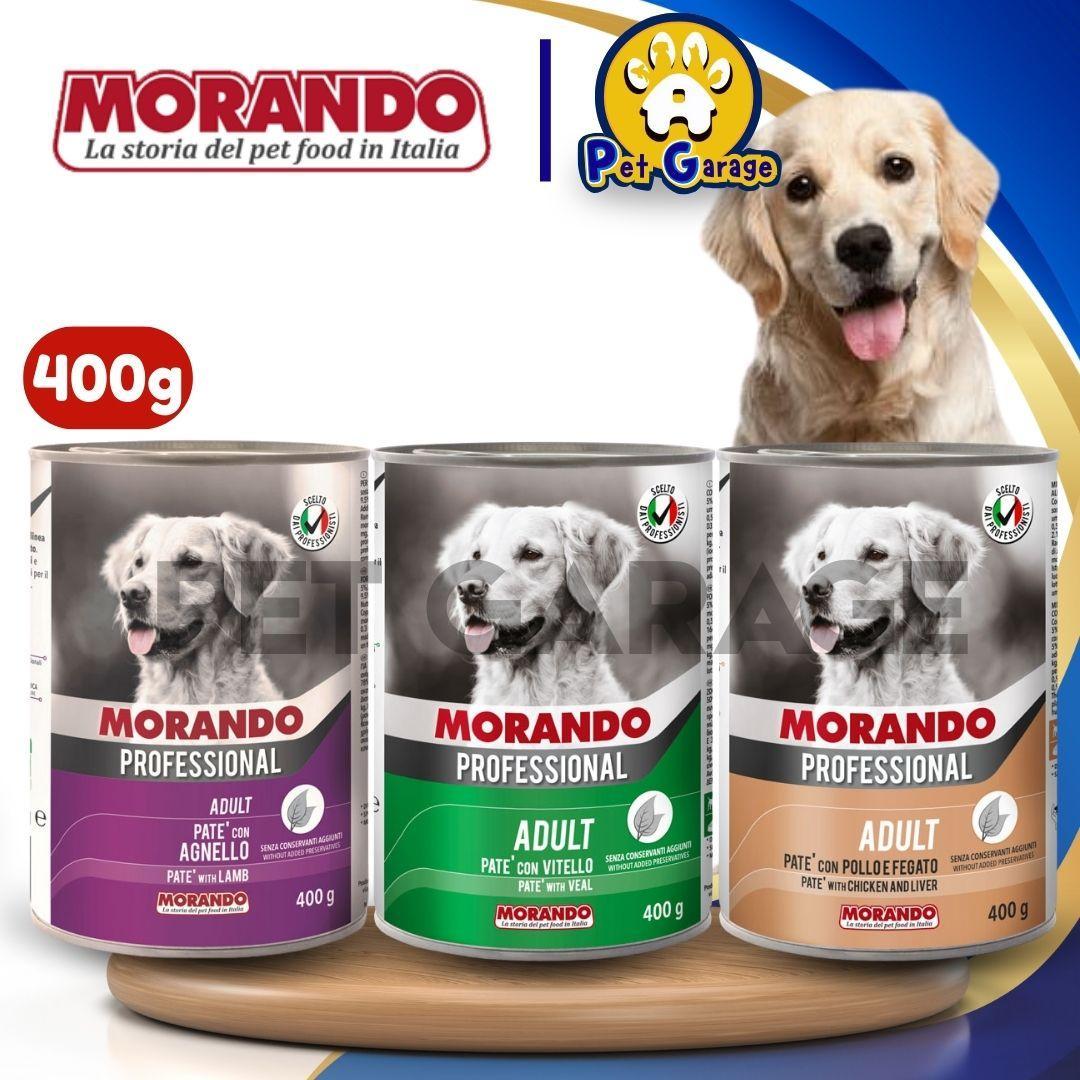 400g Morando Professional Organic Pate Vale Dog Wet Can Food All Stages ...