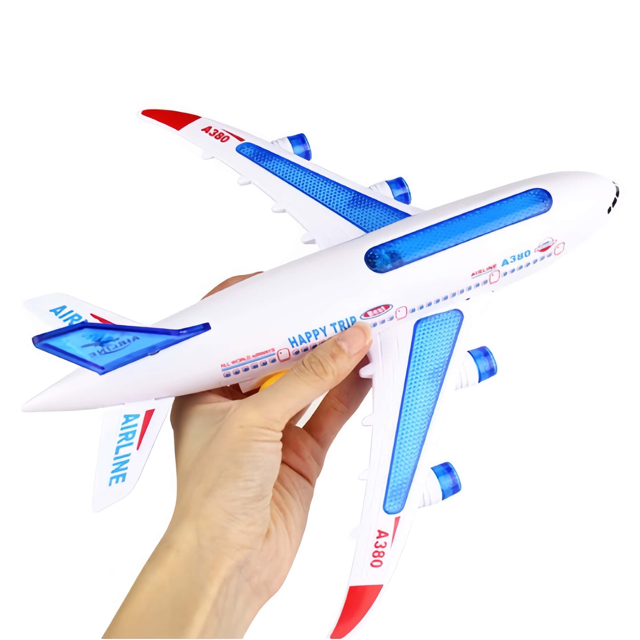 A380 Airplane Toys for Kids Electric Flash Light Sound Universal Wheel ...