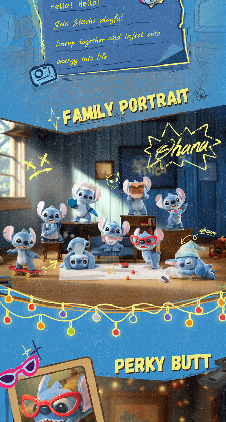 TOP TOY Disney "Hello, Stitch" Series Figures Blind Box Collective Toy ...