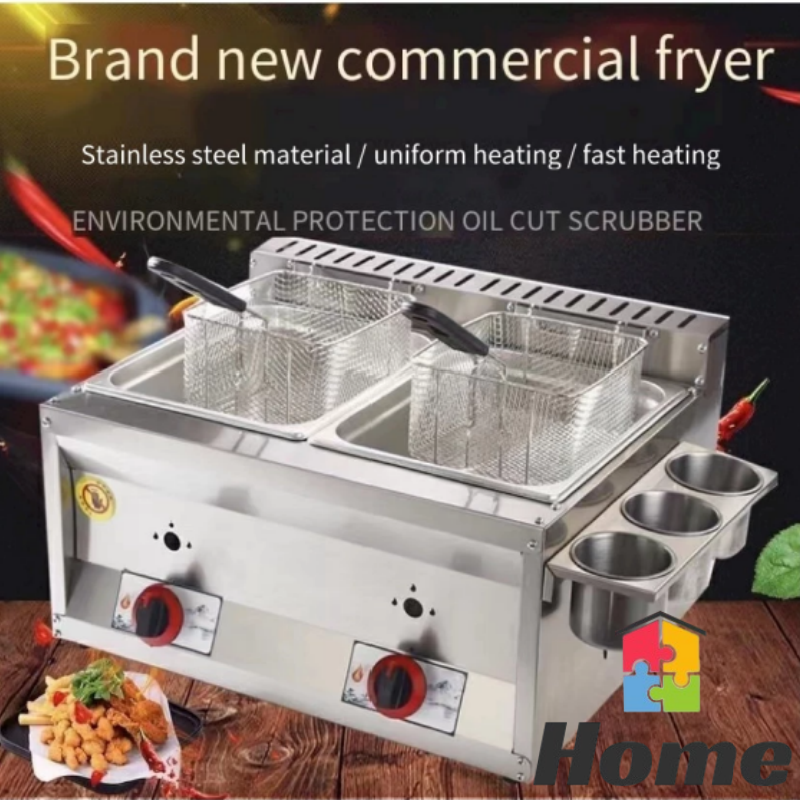 GOOD Deep Fryer Commercial Stainless Steel Gas Type Deep Fryer for ...
