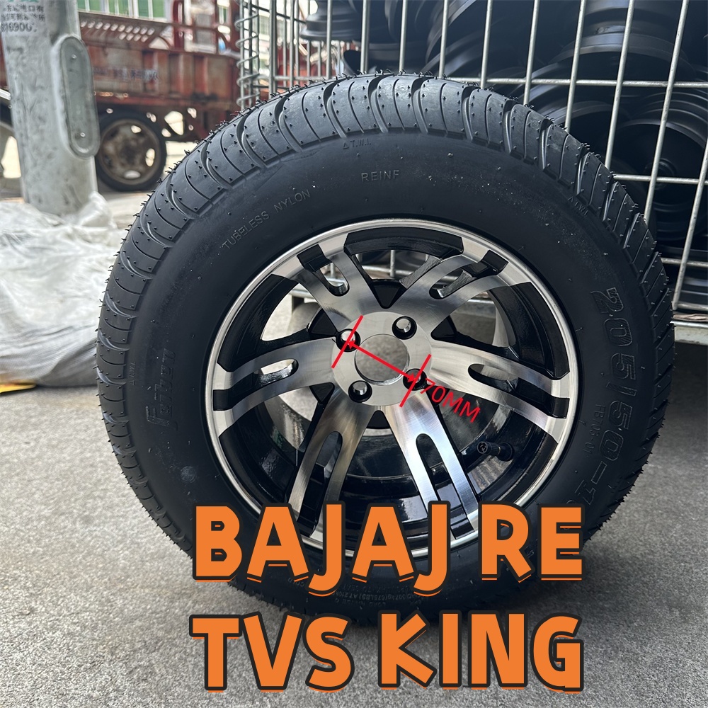 Tires and rims Bajaj Maxima Z 235/30-10 6ply Bajaj RE piaggio ape ...