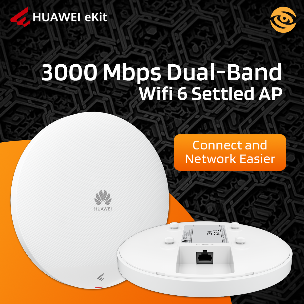Huawei eKit 362e AX3000 Dual-Band WiFi 6 Access Point – High-Speed ...