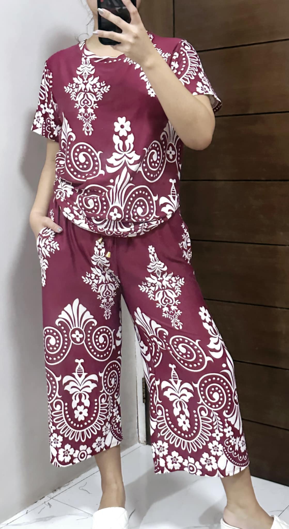 SQUAREPANTS TOKONG SENEPA TERNO WIDE LEG SET adult FIT up to lARGE WIDE ...