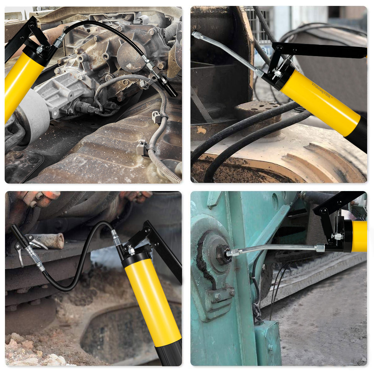 Grease Gun 600CC Grease Gun Pump Heavy Duty High Pressure Oil Injection ...
