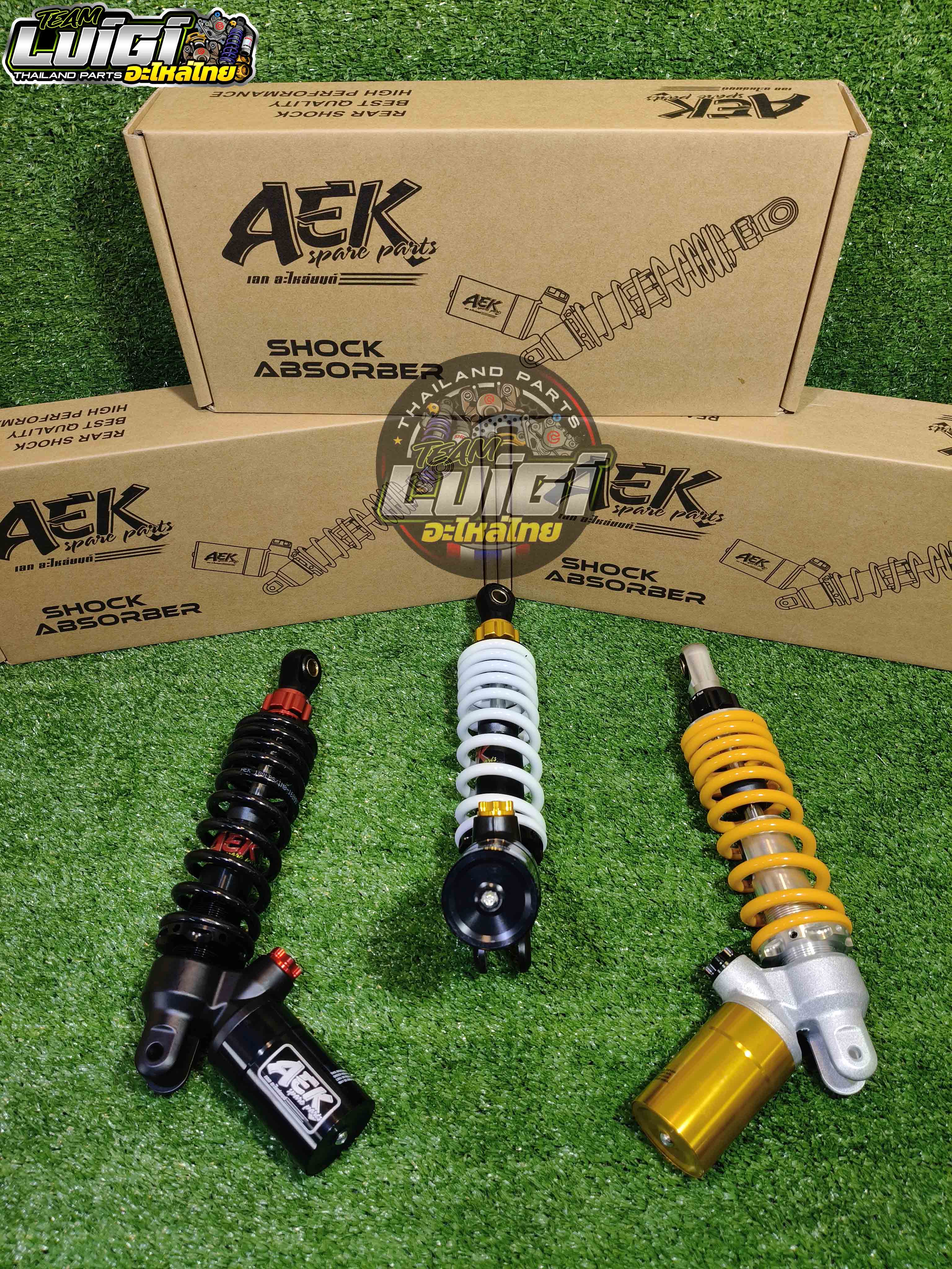 AEK REAR SHOCK ABSORVER INVERTED ADJUSTABLE 300MM CLICK / MIO / BEAT ...