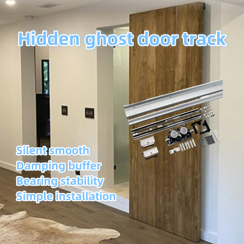 Invisible Trackless Ghost Door Bedroom Bathroom Two-Way Buffer Push ...