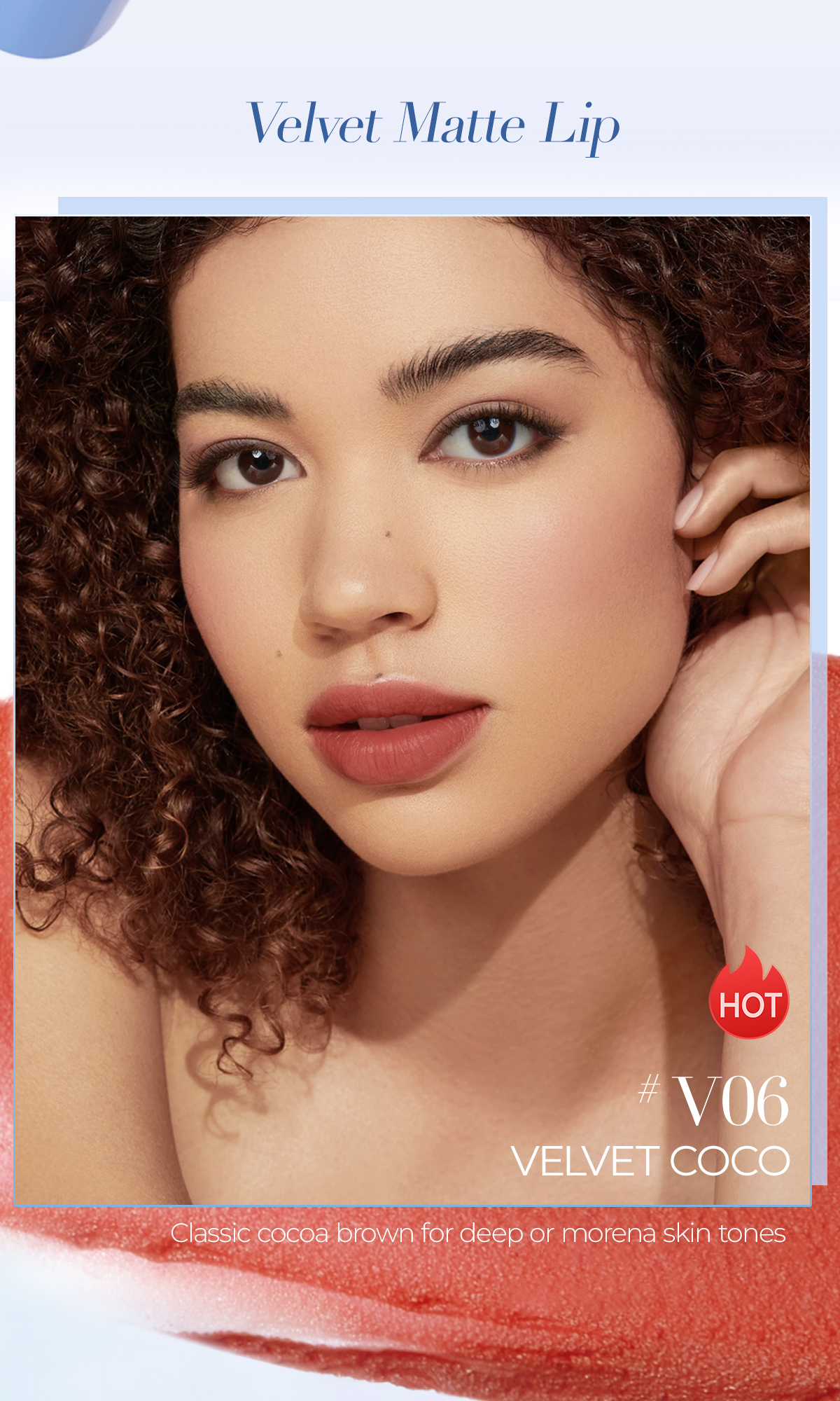 SACE LADY Matte Air Cushion Lipstick Velvet Long Lasting Multiuse Cheek ...