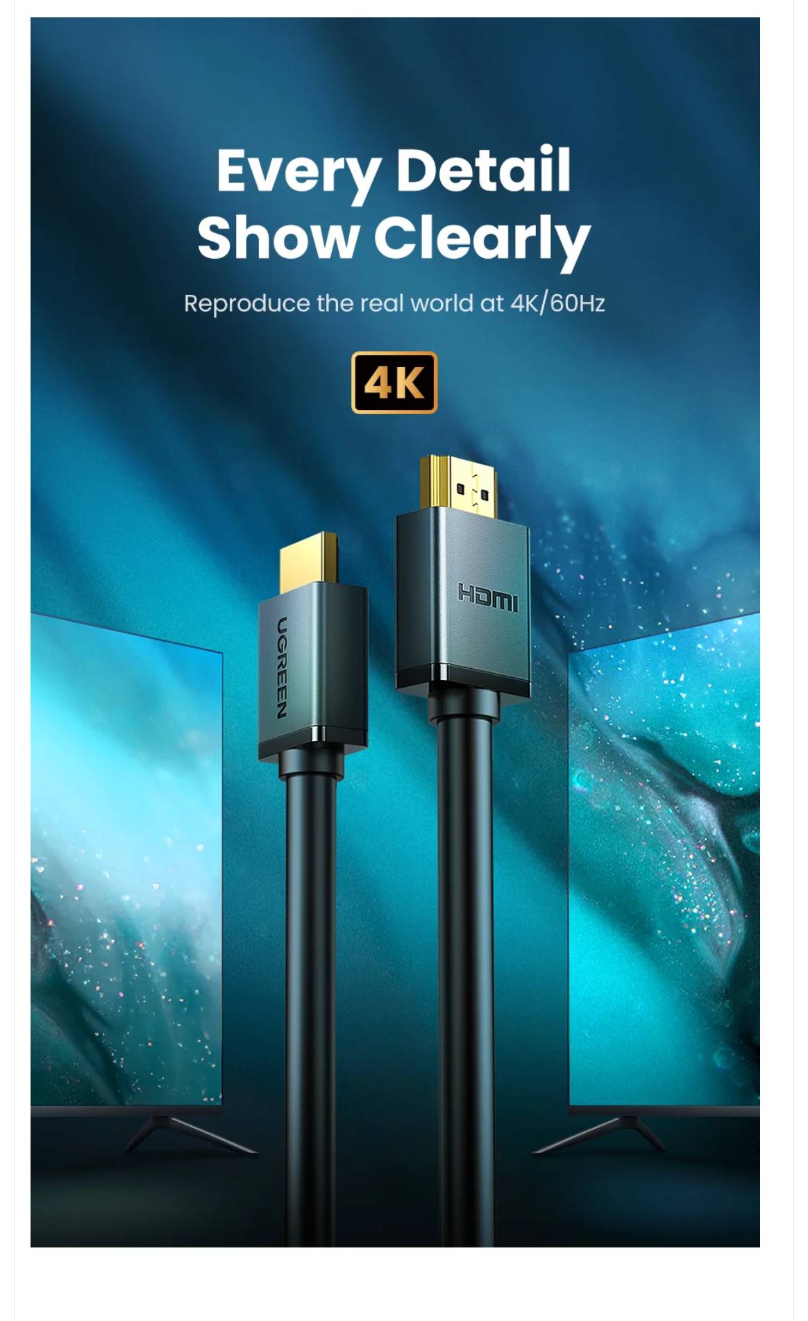 Ugreen HD104/10110 10Meter HDMI Male to HDMI Male Cable | Shopee ...
