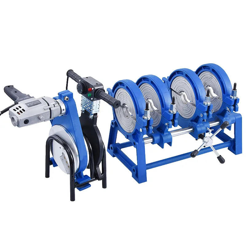 PE pipe hot melt machine,Hand cranked four ring butt welding machine ...