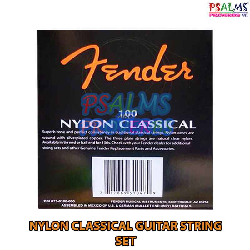 Guitar string acoustic nylon(fender) set | Shopee Philippines