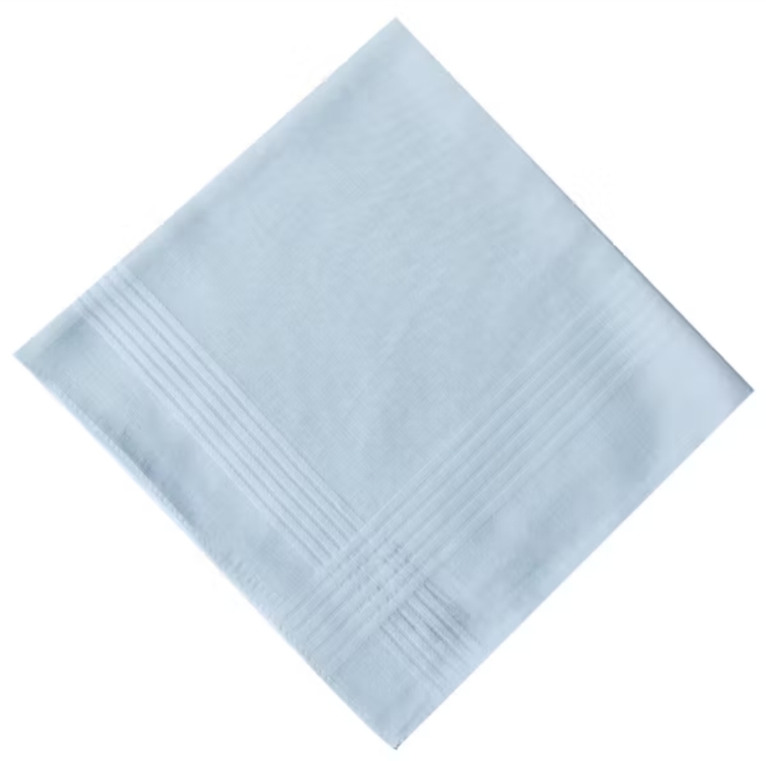 1/3PCS CANNON COTTON HANDKERCHIEF PLAIN WHITE PANYO PUTI | Shopee ...