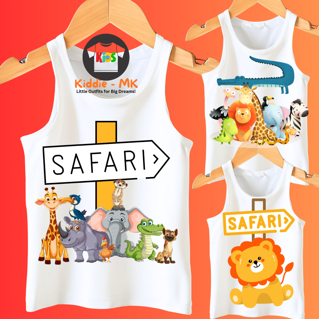 Preskong Damit Pambahay fo Kids Sando Set para sa Boys – 5pcs Safari ...