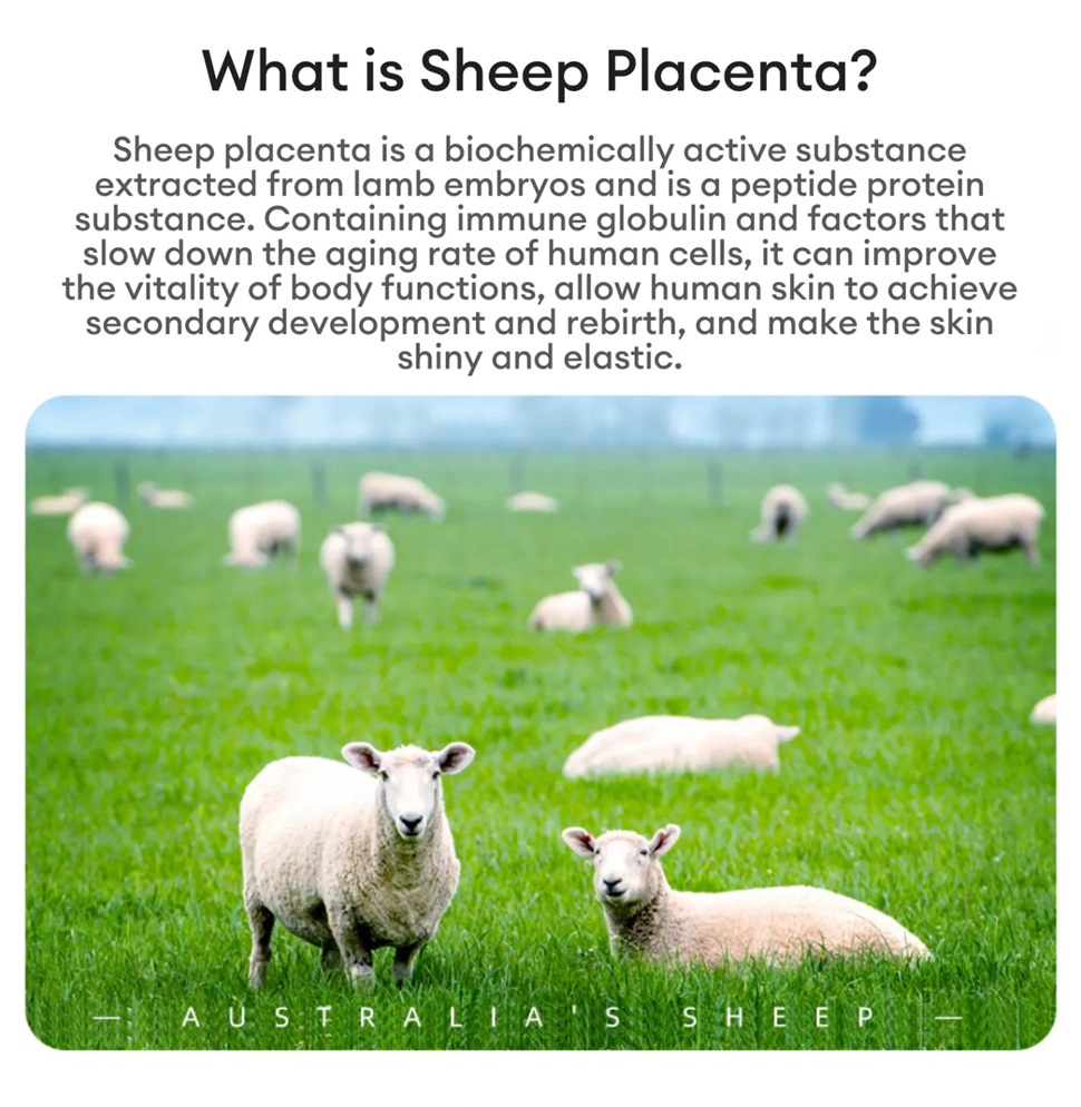 NEW Springleaf Sheep Placenta Revitalize Skin Beauty Supplyment Whitening Anti-oxidation 120 ...