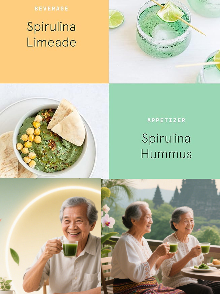 FDA Weekit7 Spirulina Powder,Barley Juice Upgrade,Healthy Drinks ...