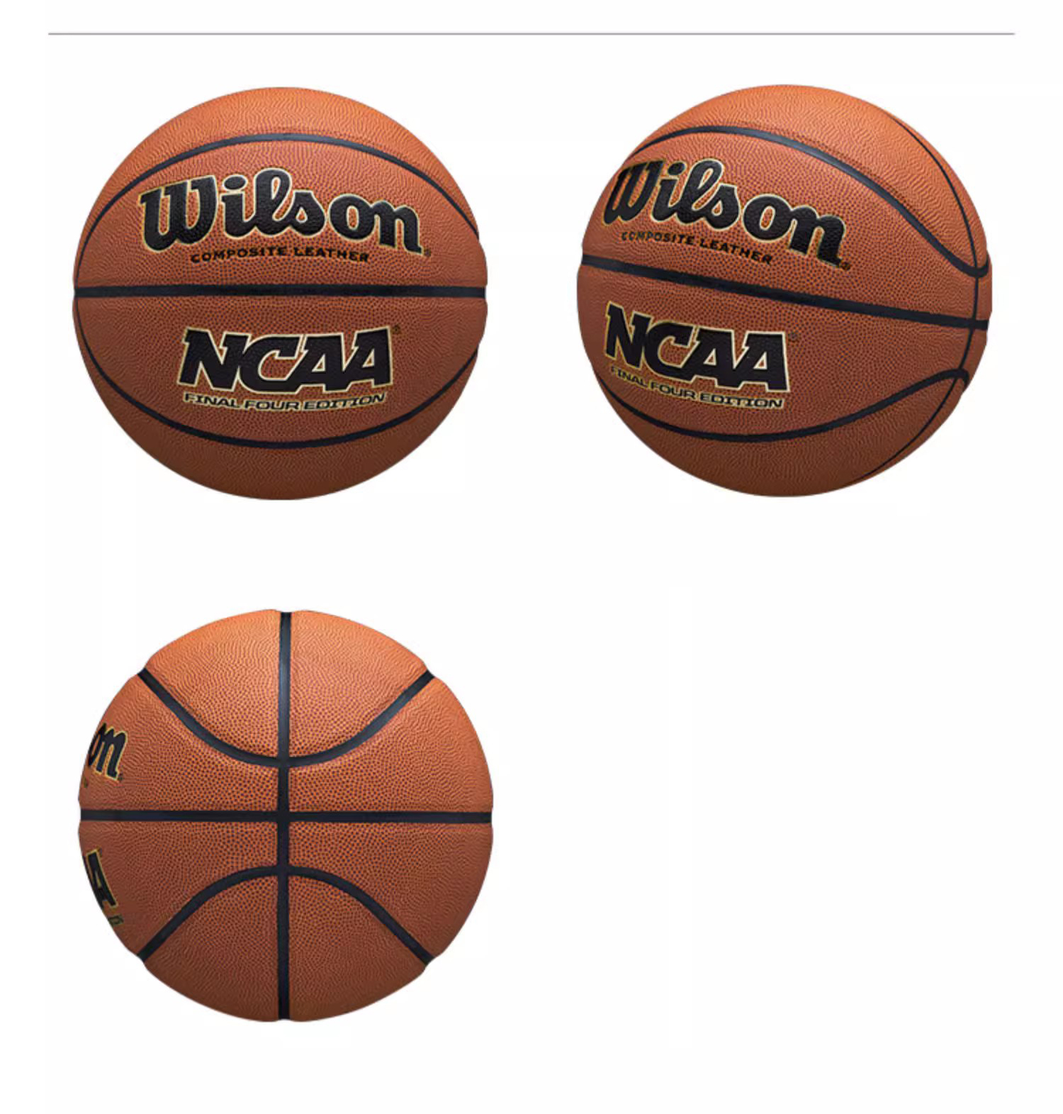 Wilson NCAA Basketball Ball Leagues Match Ball FIBA Approved Premium ...