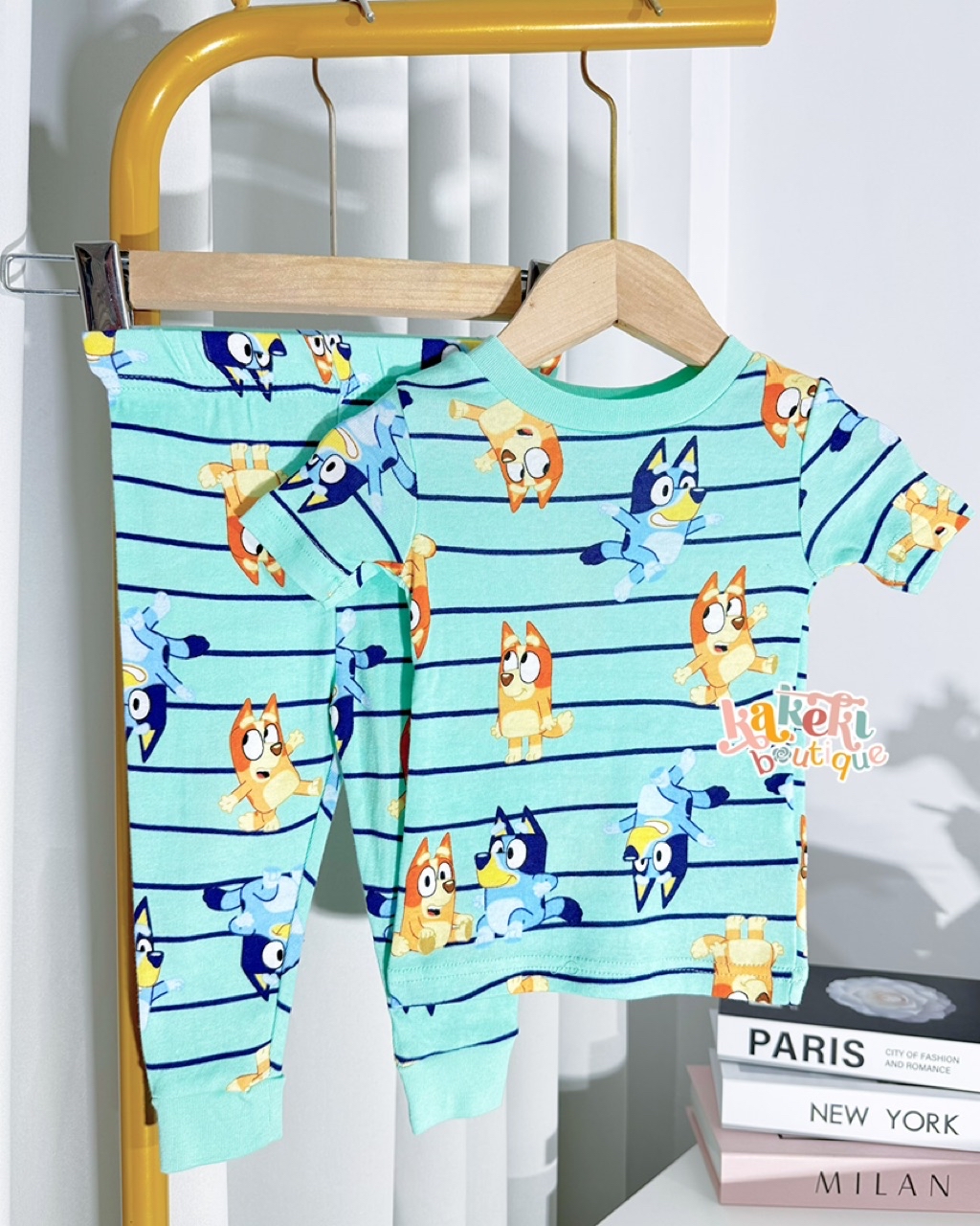 Bluey Bingo Stripes Pajama Terno Set | 18M | Perfecf Sleepwear for ...