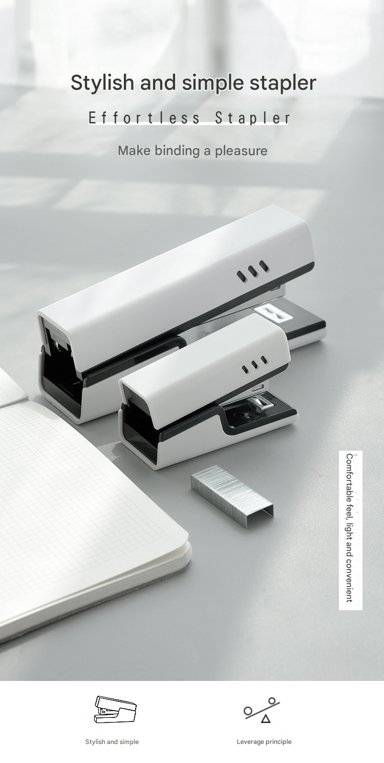 Multifunctional stapler, large standard stapler, cute solid color ...