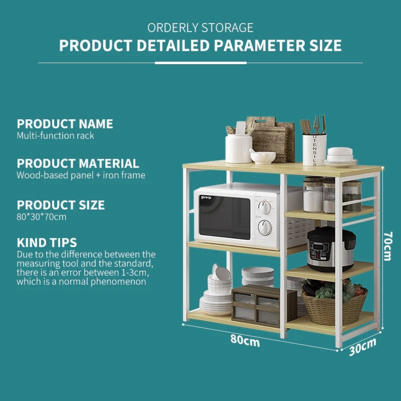 Kitchen rack floor multi-layer cutting table storage rack oven ...
