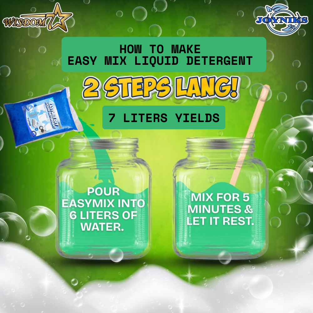 WISDOM7 JOYNIKS EASY MIX LIQUID DETERGENT 14 COMPONENTS 7L ARYEL BRIZZ ...