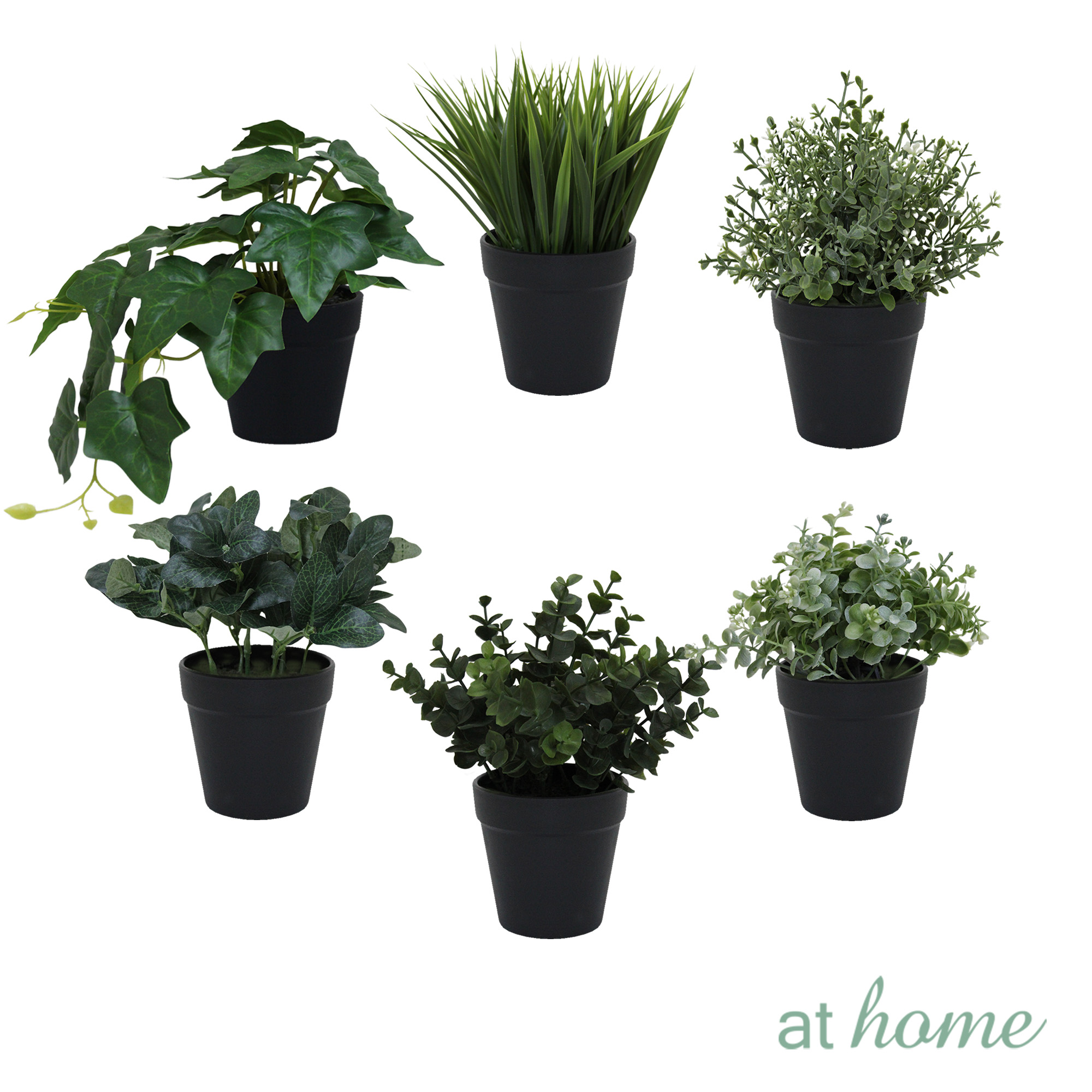 AT HOME Artificial Plant Jenissa & Jini Realistic Potted Plants Home ...