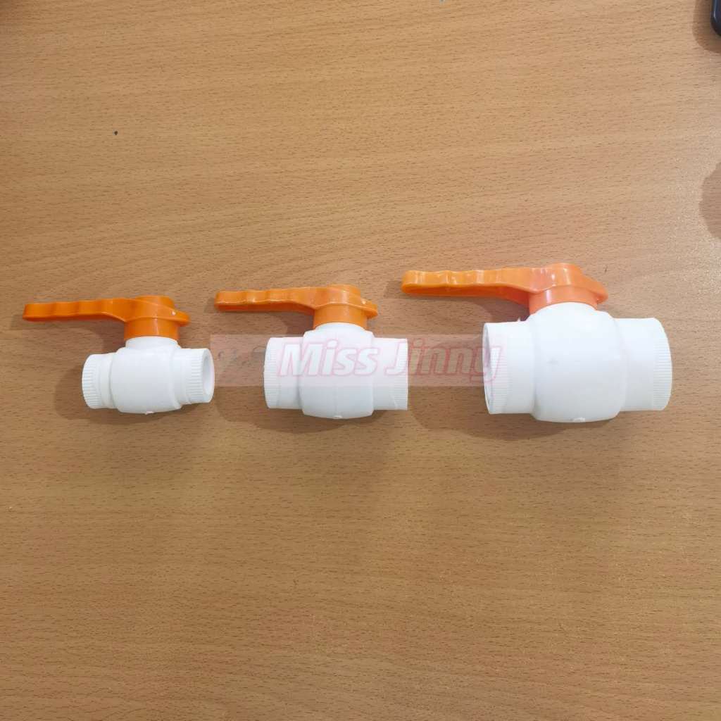 Heavy Duty PPR White/PE Black Fittings Union Patente Ball Valve(1/2,3/4 ...