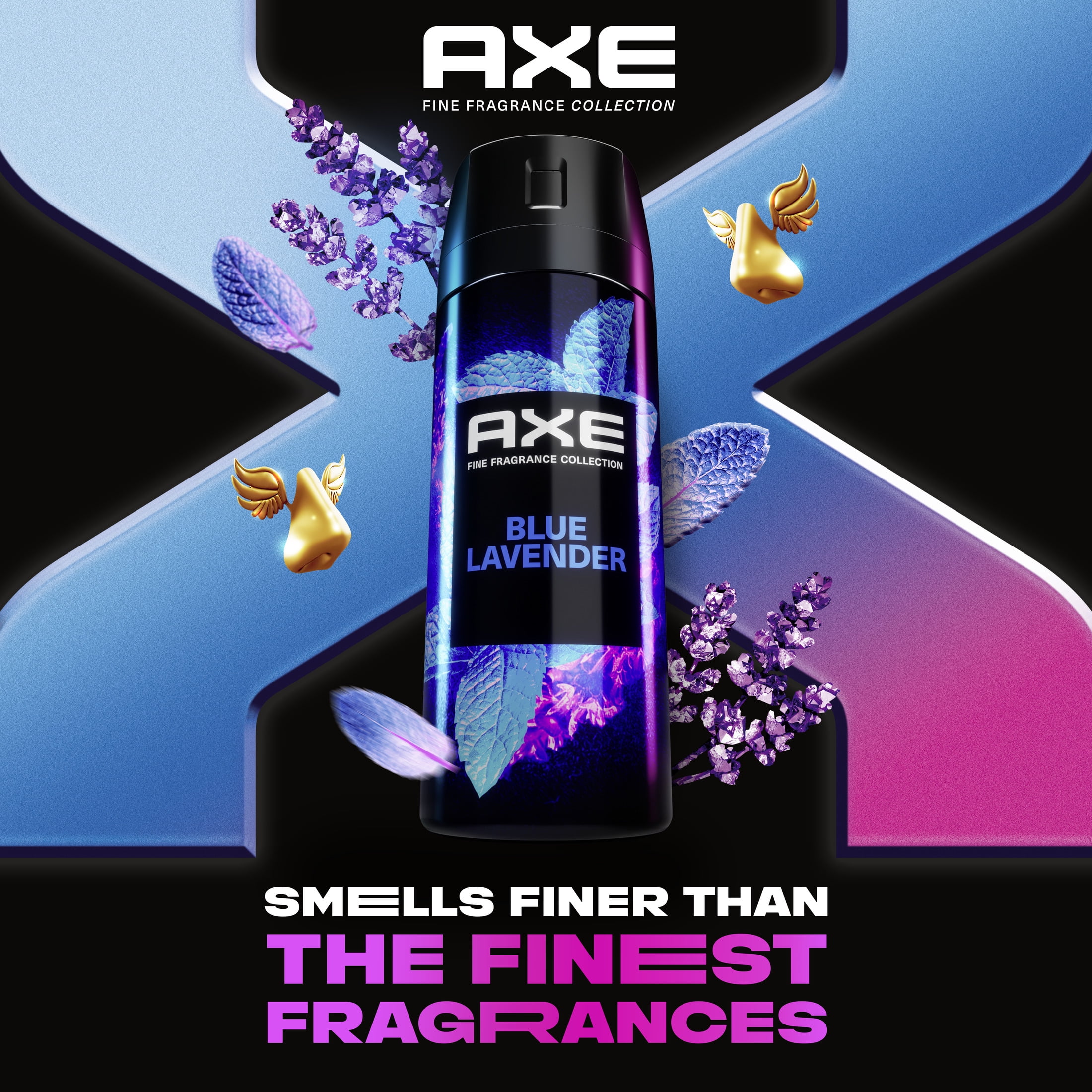 AXE Fine Fragrance Blue Lavender Body Spray for Men Long Lasting Fresh ...