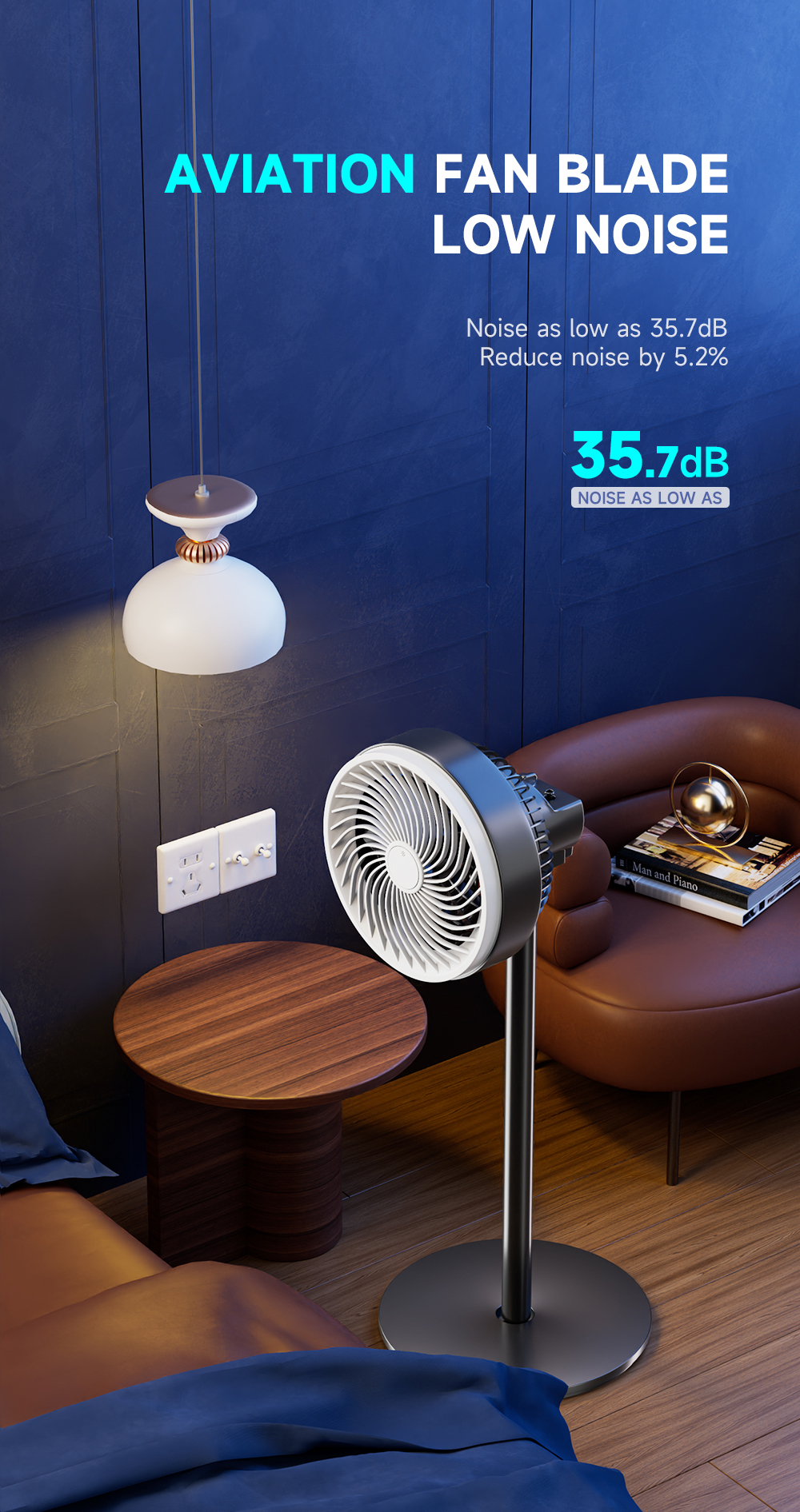 Keycool 12“/16“ Electric Fan Stand Fan Standard Air Circulator Fan ...