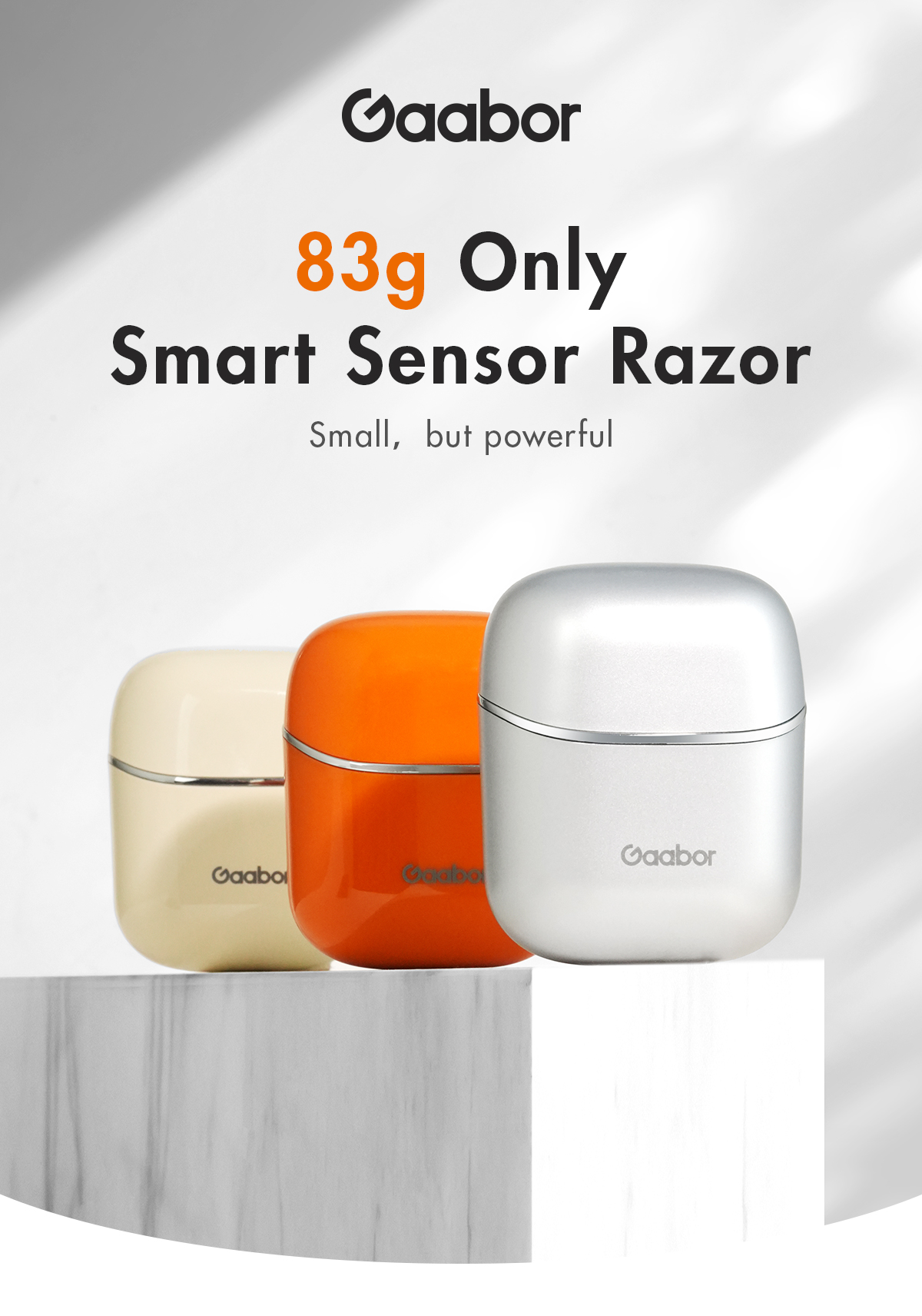 Gaabor Portable Sensor Razor Mini Shaver Dual Blade Skin Sense Fast ...