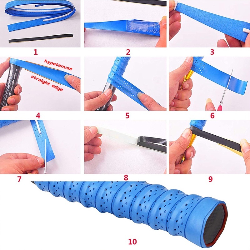 Racket Over Grip Anti-slip Over grip Roll Badminton Squash Tape Multi ...