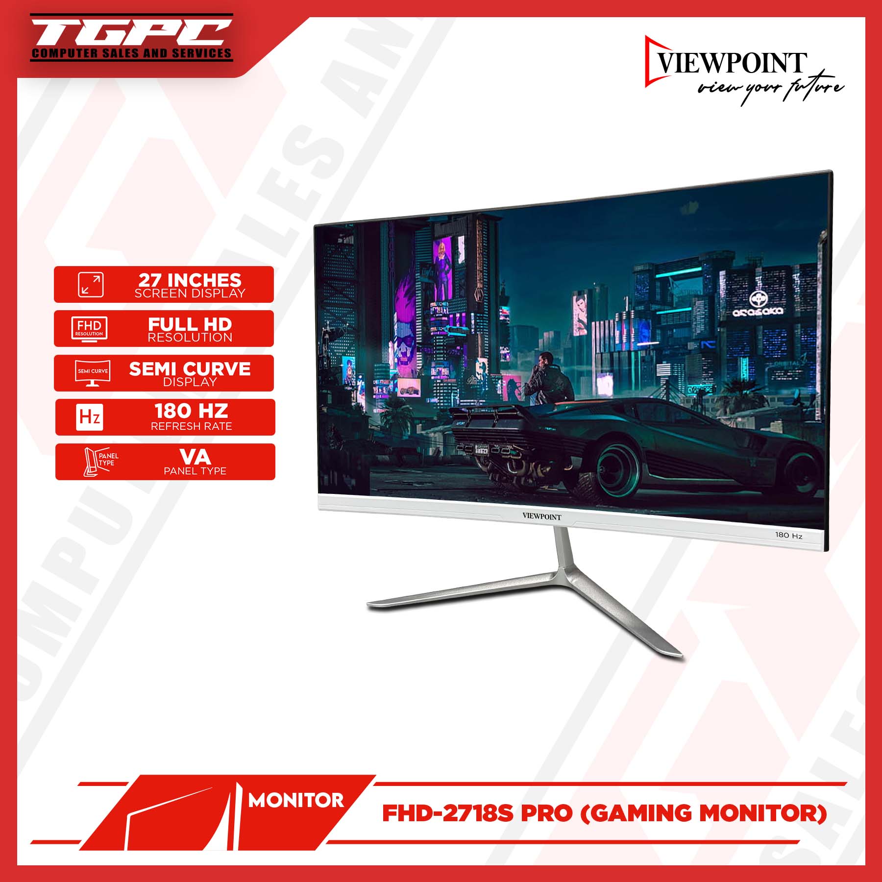 Monitor Viewpoint 27 inch 165hz Semi Curve | Shopee Philippines