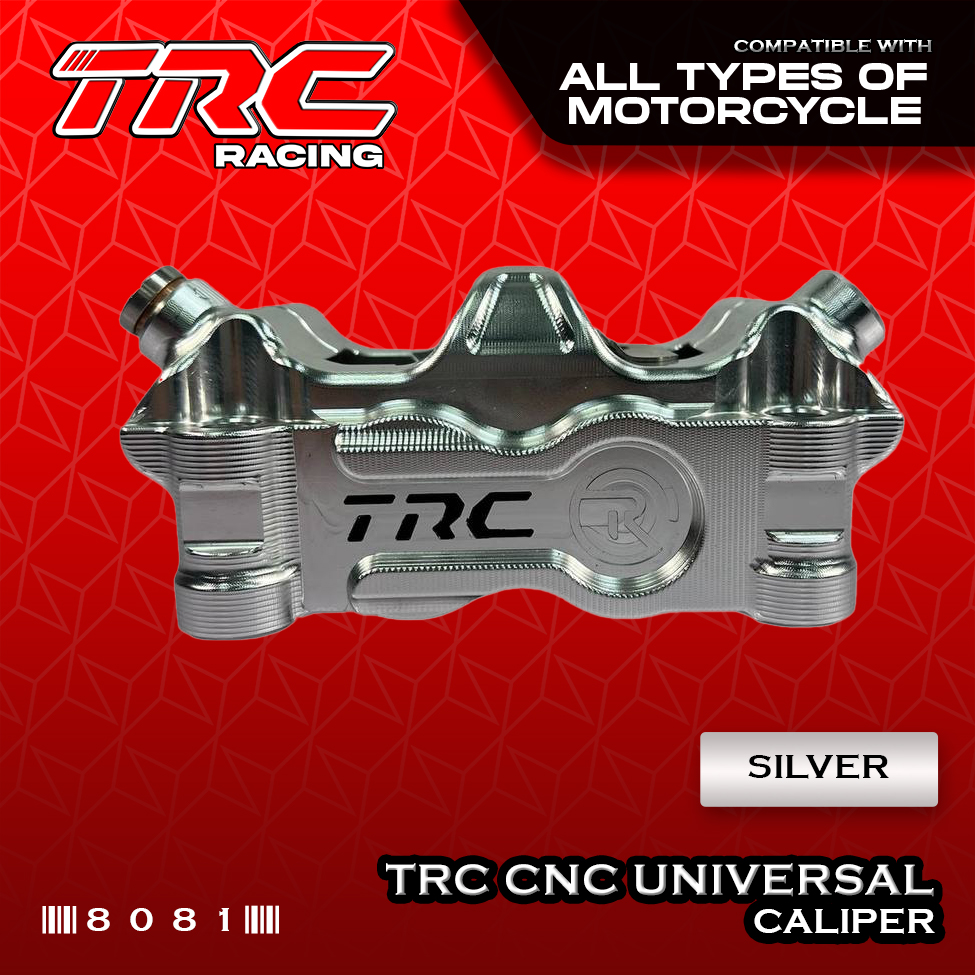 TRC Racing CNC Universal Brake Caliper 4 POT Ceramic Pistons w/ Pressure Plate 8141 | Shopee ...