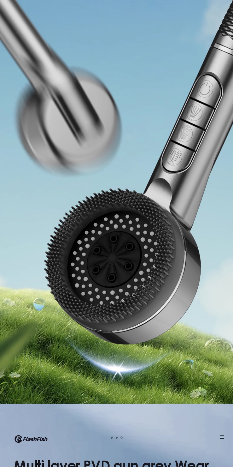 MANUYAMA Showerhead with Filter High Pressure 4 Water Modes Massage ...