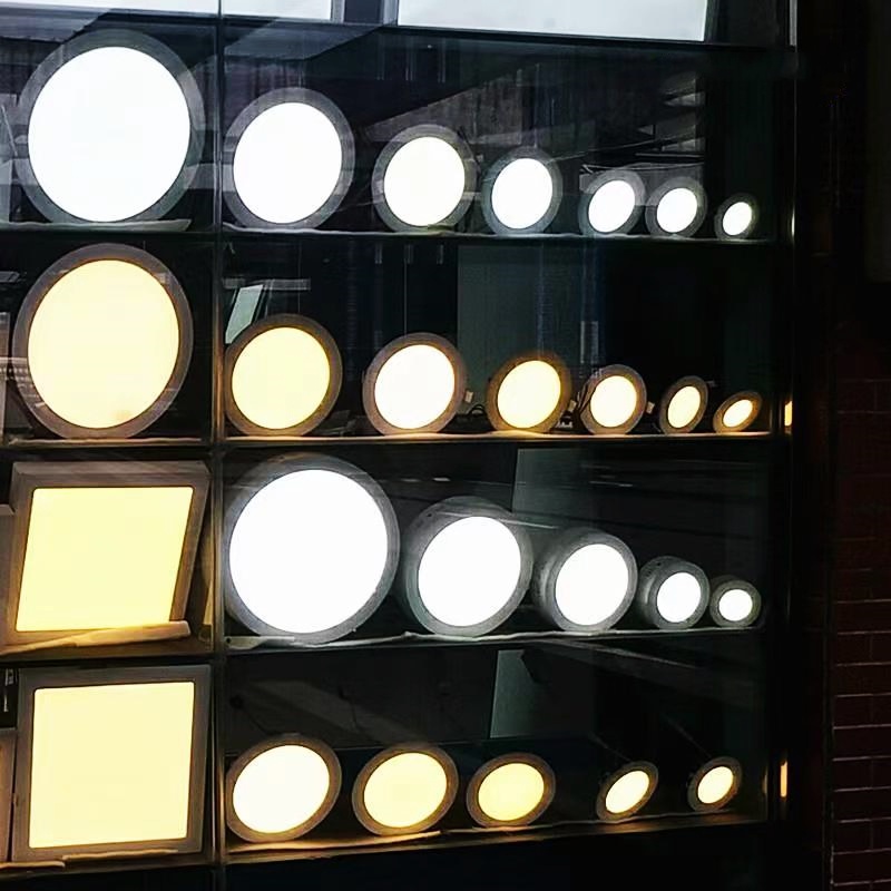 12W 9W Ultrathin LED Pin Light With Driver Panel lamp Round square ...