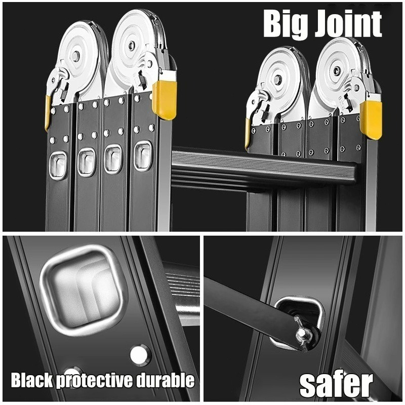 Ladder Foldable Aluminum Heavy Duty Ladder Foldable Adjustable ...