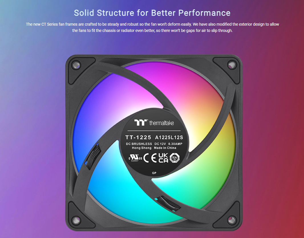 Itw | Thermaltake PC Fan CT120 EX ARGB Sync PC Cooling Fan (3-Fan Pack ...